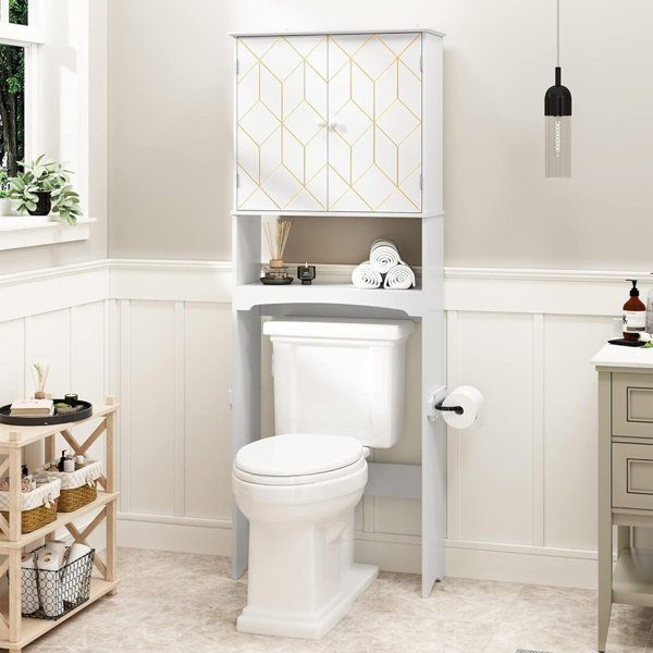 Hokku Designs Zenae Freestanding Over The Toilet Storage | Wayfair