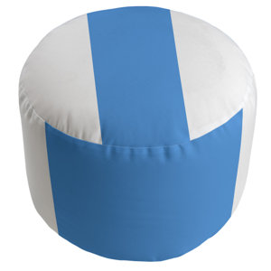 Bless international Tennessee Football Upholstered Ottoman | Wayfair