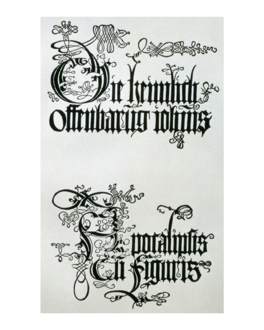 1000Museums Inscriptions in Gothic script the lower from the titlepage ...