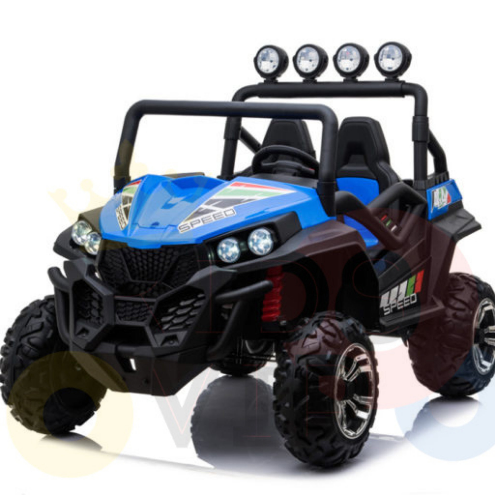 KidsVip 24V Enhanced 4X4 Viper Ride-On Buggy/UTV for 2 Riders With ...