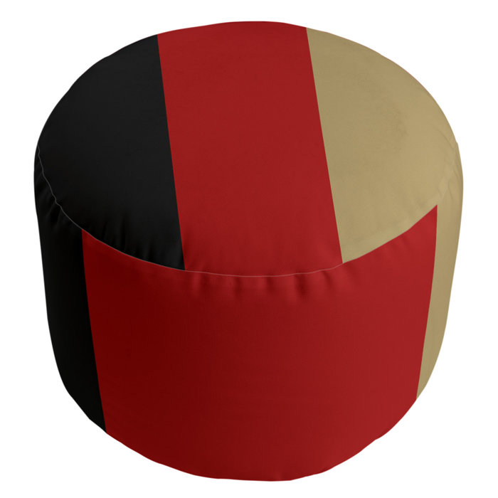 Bless international Tennessee Football Upholstered Ottoman | Wayfair