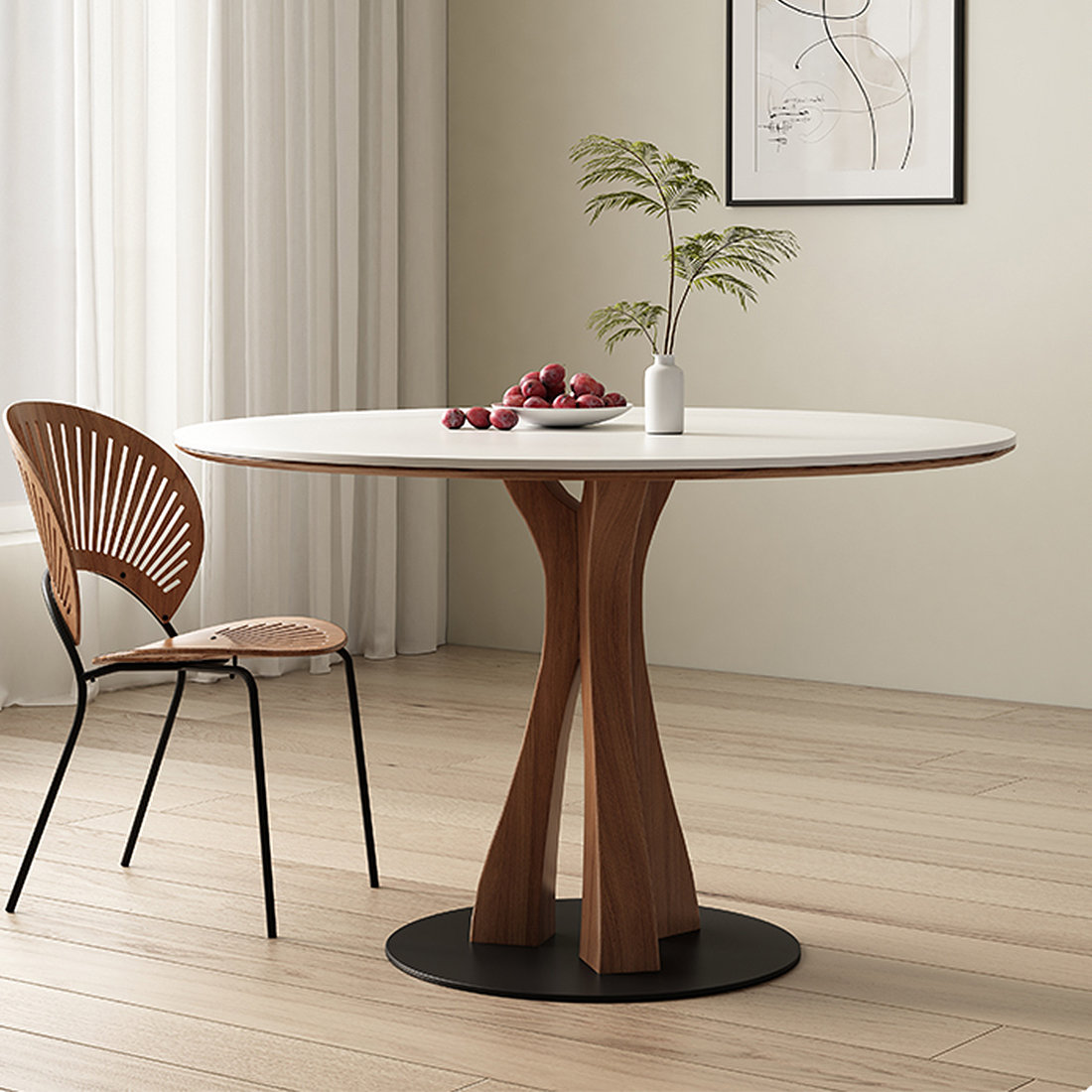 Latitude Run® Luelle Round 47.24'' Dining Table | Wayfair