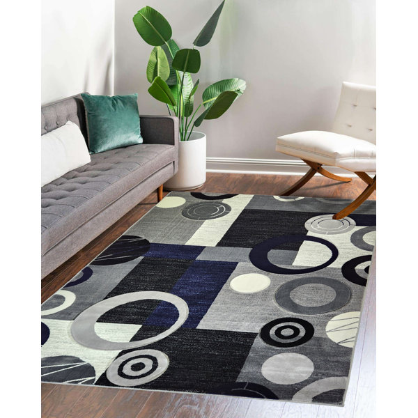 Wrought Studio Jaroslav Abstract Indoor Rug | Wayfair
