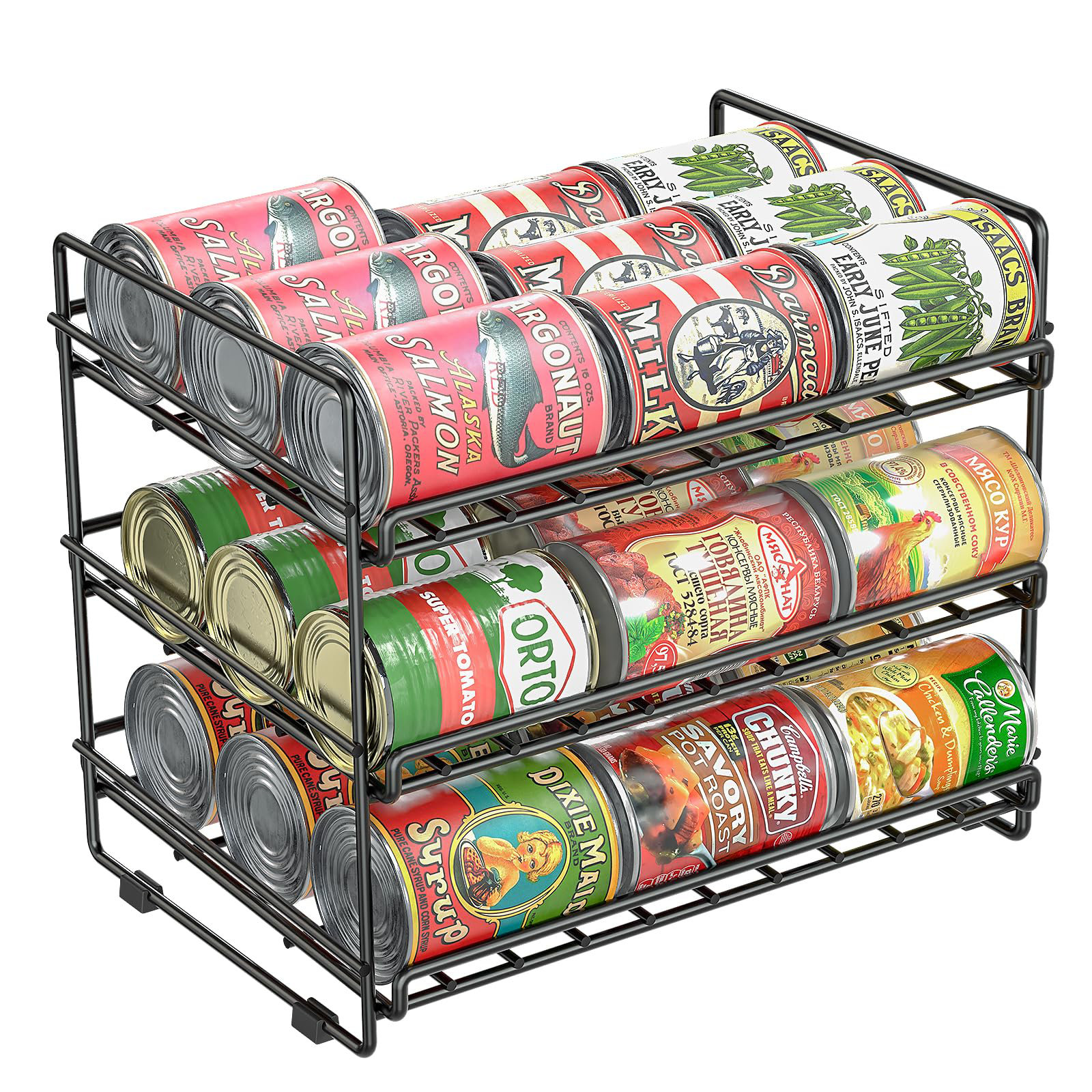 Dakota Fields 3-Tier Can Storage Rack, Kitchen Detail Canned Food ...