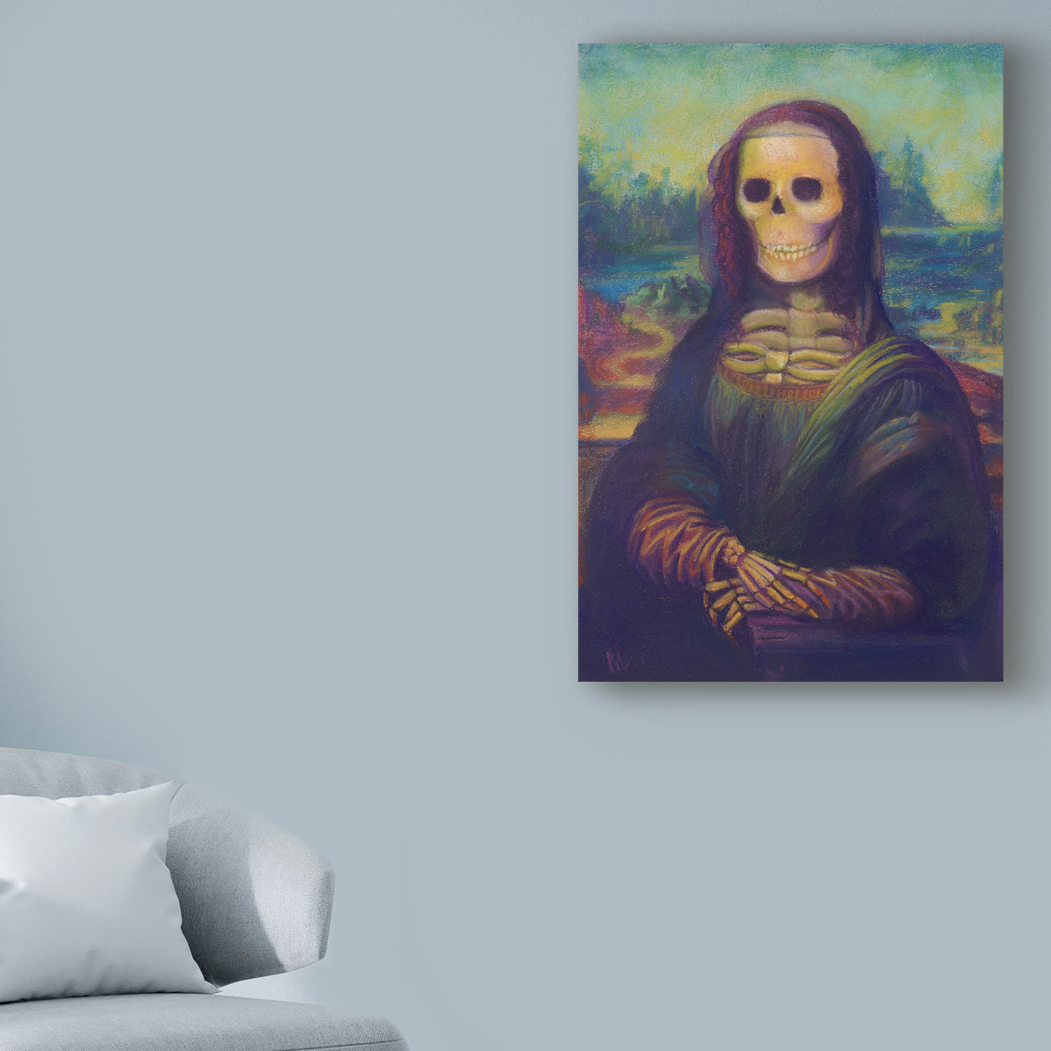 East Urban Home 'Bona Lisa' Acrylic Painting Print on Wrapped Canvas ...