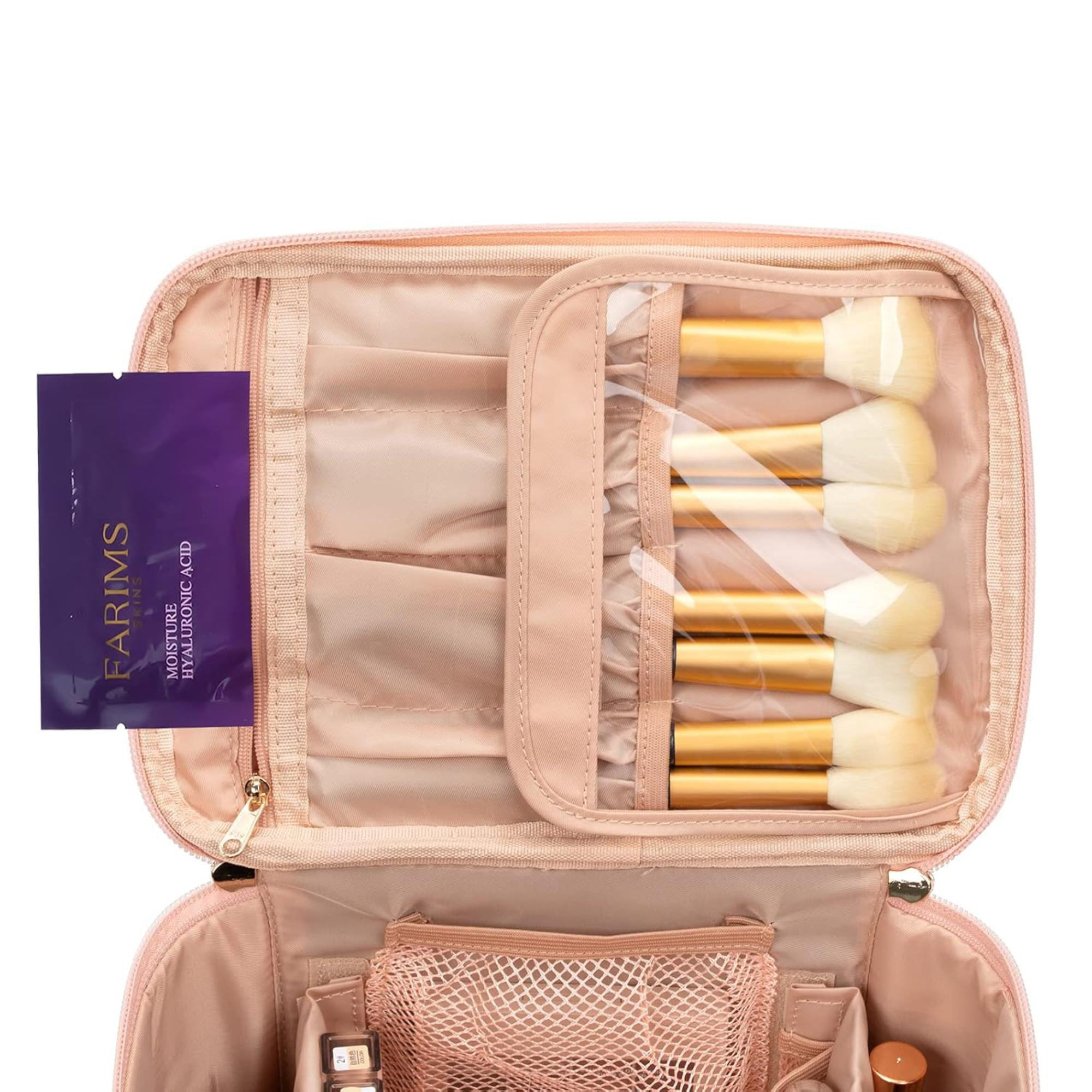 Latitude Run® Makeup Bag, Large Travel Makeup Bag Cosmetic Bags ...