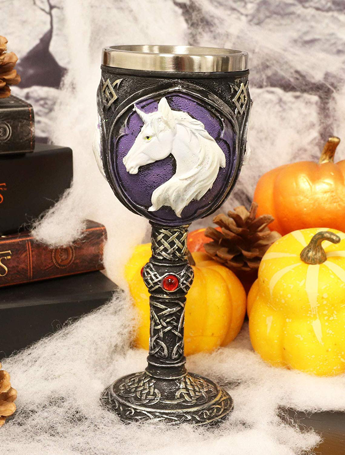 Trinx Wetumka Vial of Everlasting Life Rare Unicorn Wine Goblet ...