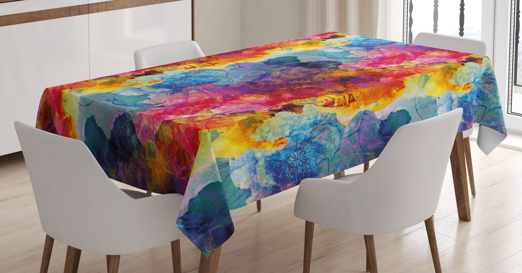 East Urban Home Colorful Tablecloth | Wayfair