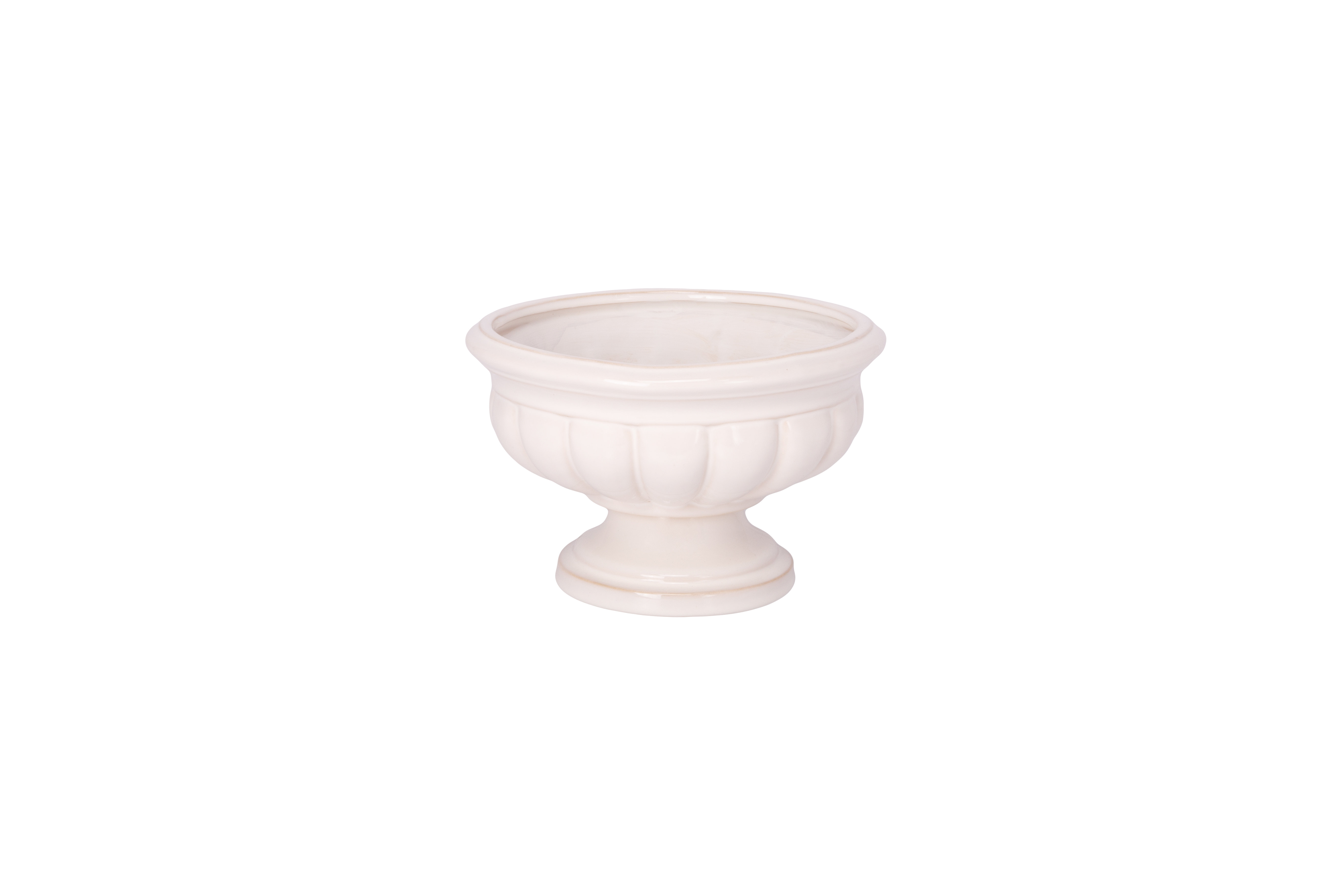 Winston Porter Stoneware Pot Off White - Wayfair Canada