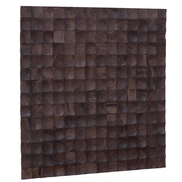 Ecotessa Kelapa Coconut Shell Mosaic Tile in Tumbled Limestone | Wayfair