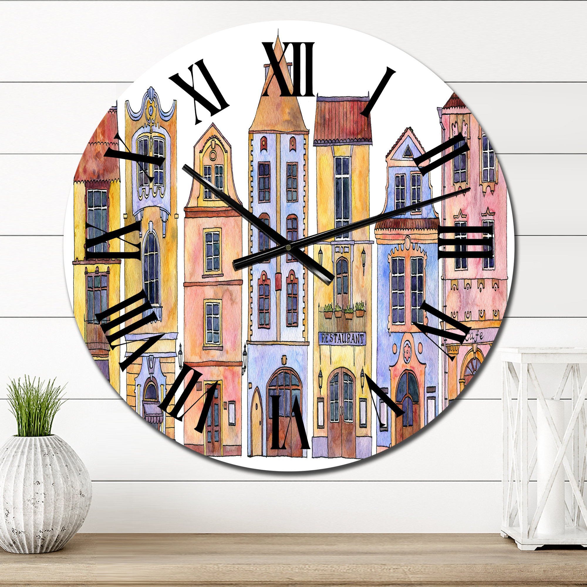 East Urban Home Sketch of Old Europe Street IV - Bohemian & Eclectic ...