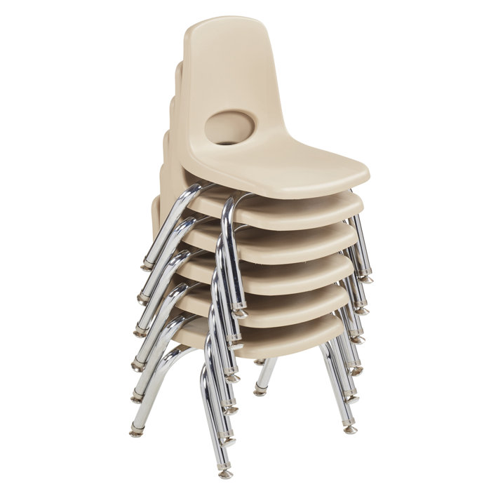 Factory Direct Partners Stacking Classroom Chair ( Set of 6 ) & Reviews ...