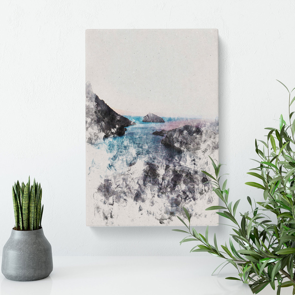 East Urban Home Sea View From Marseille In France - Wrapped Canvas ...