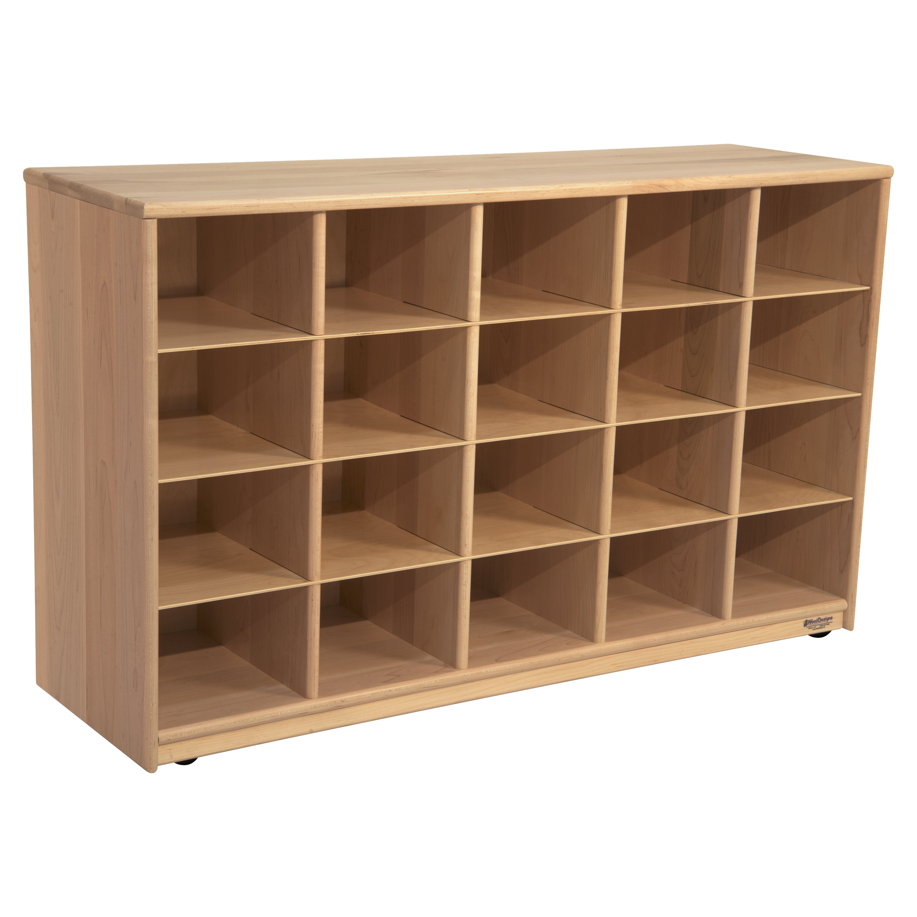 Wood Designs Maple Heritage (20) Cubby Tray Storage without Trays | Wayfair