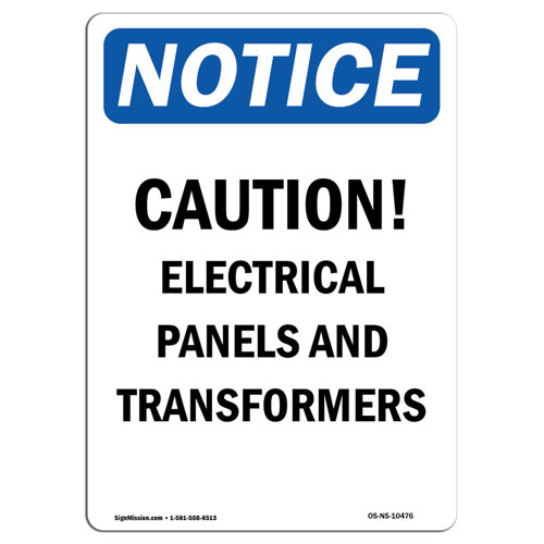 SignMission Caution Electrical Panels and Transformers Sign | Wayfair