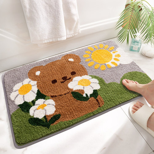 Animal Print Bath Rugs & Mats You'll Love | Wayfair