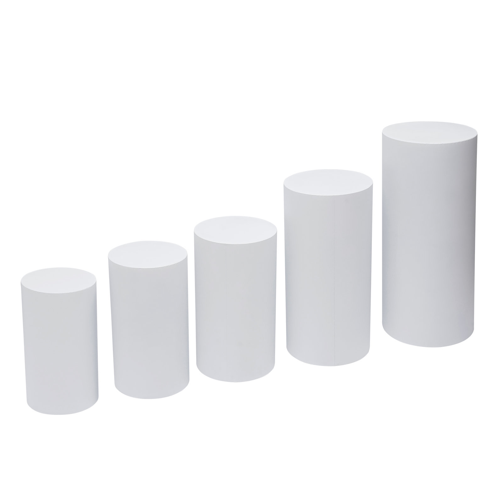 JOYDING 5Pcs Recyclable Wedding Cylinder Columns Durable Flower Stand ...