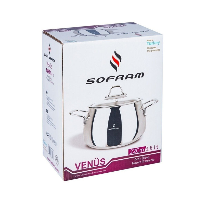 SOFRAM Stainless Steel Deep Stock Pot | Wayfair