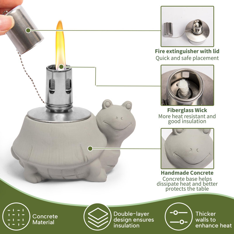 ALHAMBRA 5'' Concrete Tabletop Torch | Wayfair