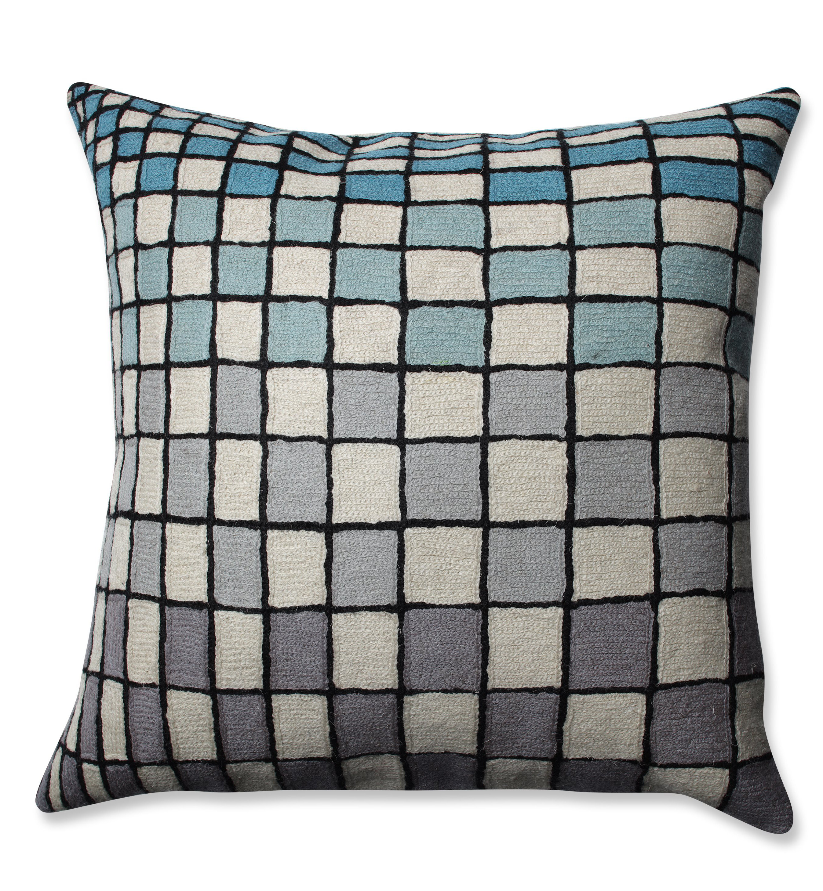 Pillow Perfect Checker Board Wool Throw Pillow & Reviews | Wayfair