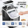 Simzlife 34 Lb. Daily Production Nugget Ice Maker Countertop with ...