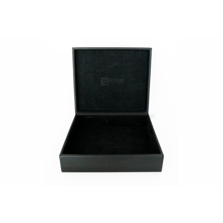 LUXURY ART IN A BOX Handmade Faux Leather Decorative Box - Wayfair Canada