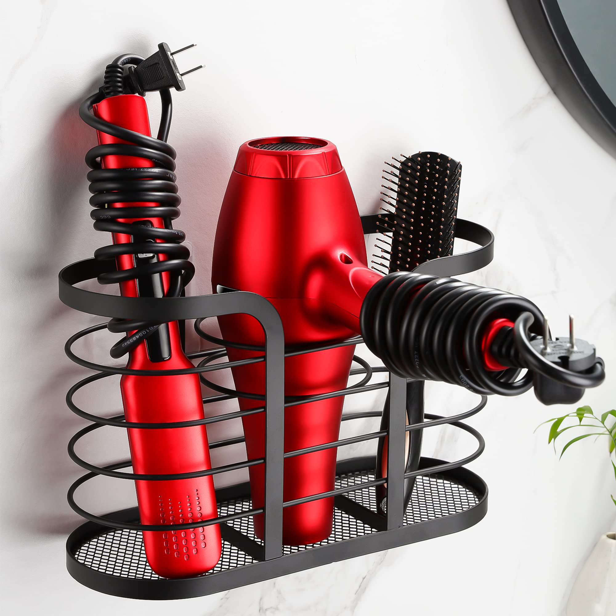 Rebrilliant Hair Dryer Stand - Hair Tools Storage Rack For Hair Salon ...