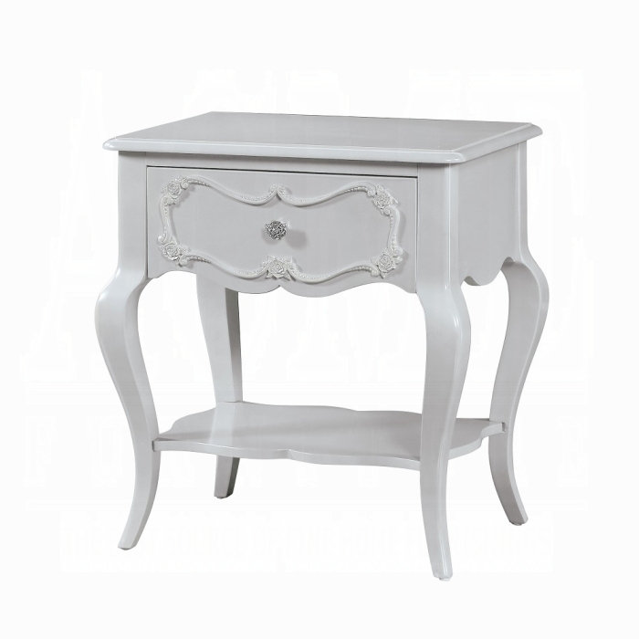 House of Hampton® ACME Edalene Pippa w/1 Drawer, Gray Finish | Wayfair