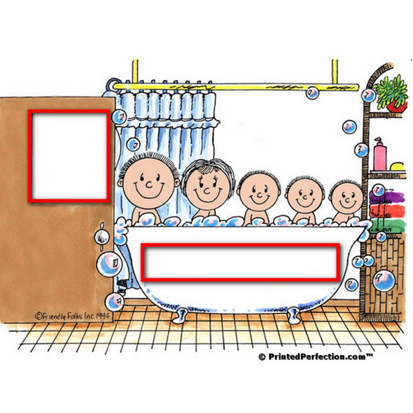 Printed Perfection Personalized Tub Time 3 Acrylic Magnet - Great Gift ...