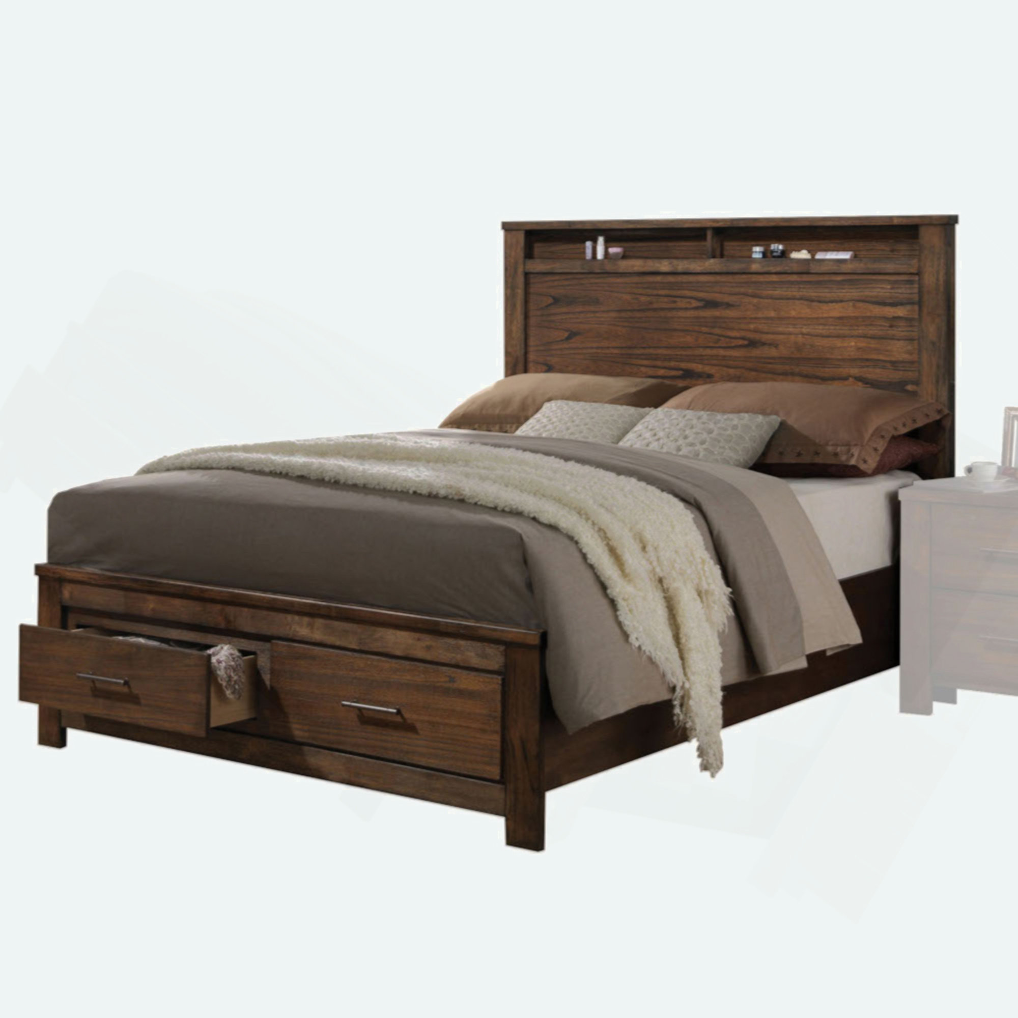 Latitude Run® Queen Bed W/Storage | Wayfair