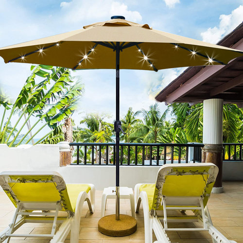 Lighted Patio Umbrellas You'll Love | Wayfair