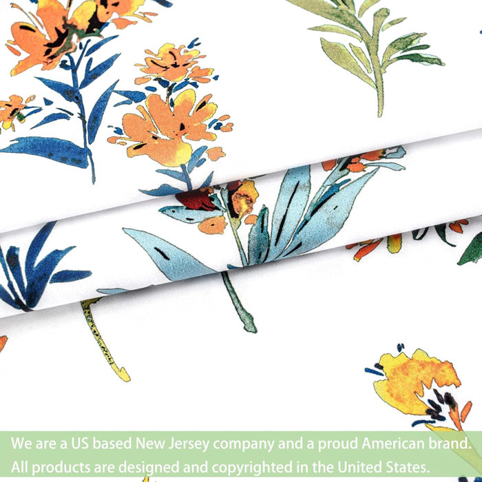 Red Barrel Studio® Jaeven Floral Tailored 52'' W Window Valance ...