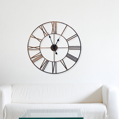 17 Stories Arata Metal Wall Clock & Reviews | Wayfair
