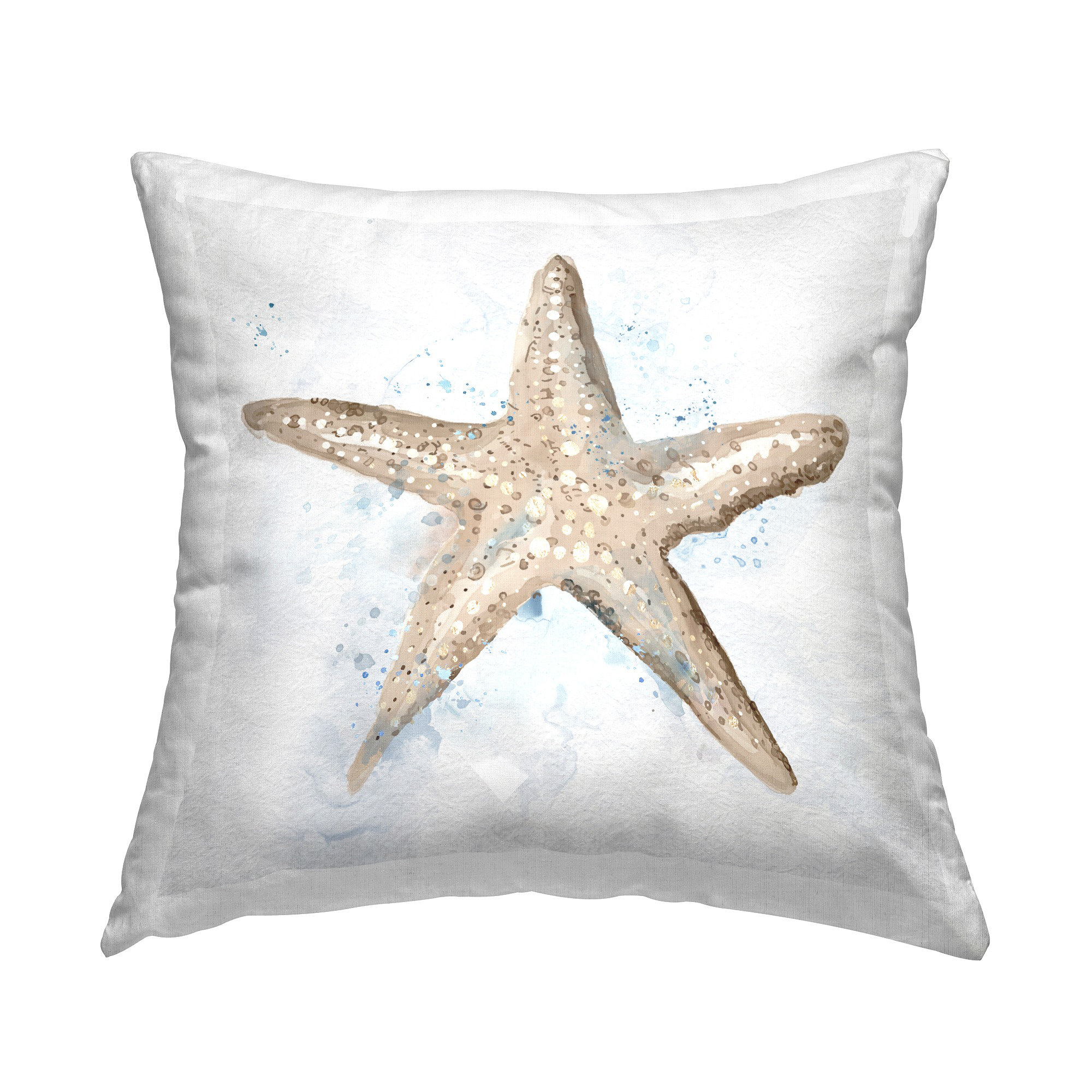 Stupell Industries Subtle Starfish Sea Life Decorative Printed Throw ...