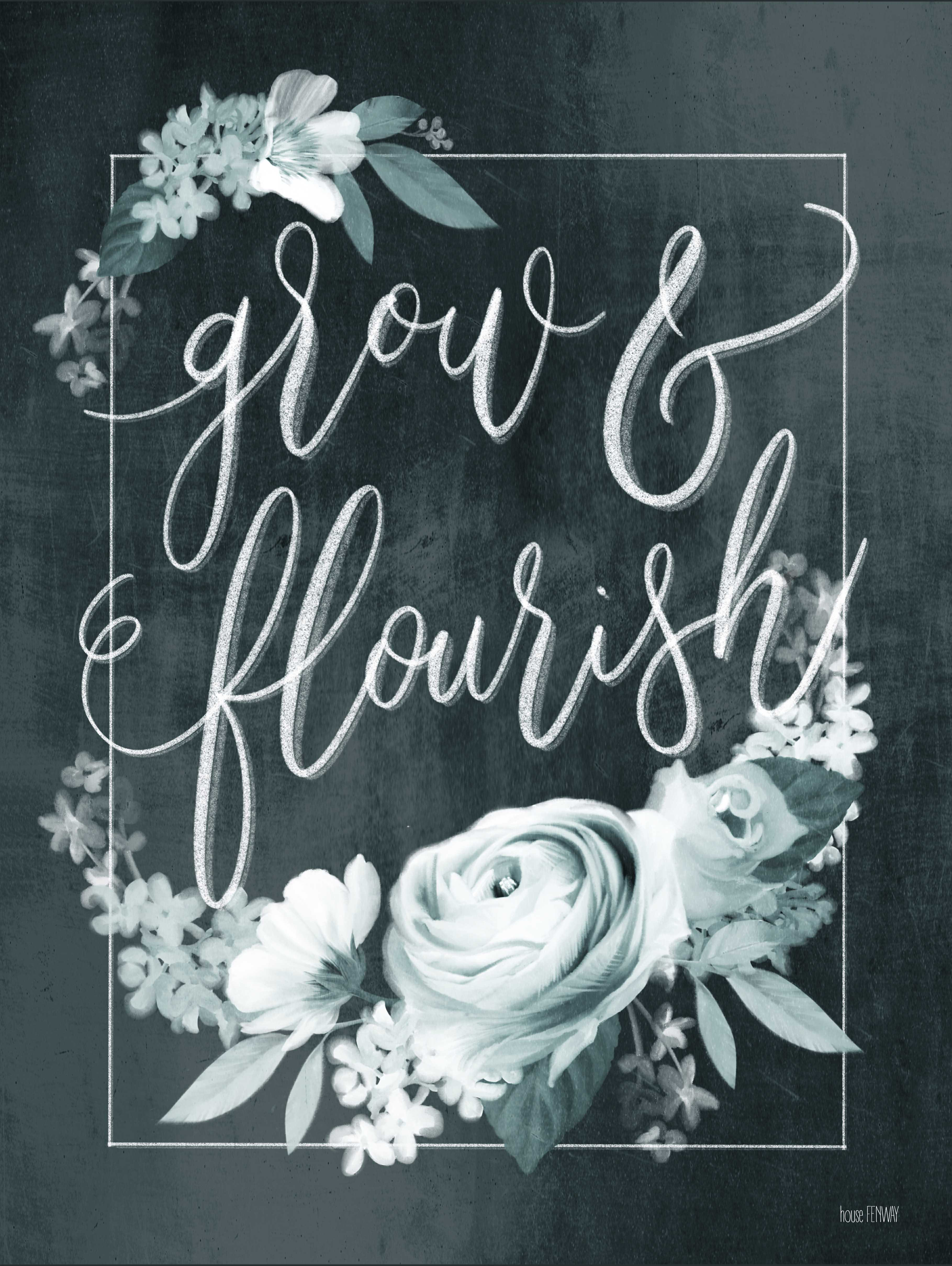 Winston Porter Grow and Flourish - Wrapped Canvas Print | Wayfair