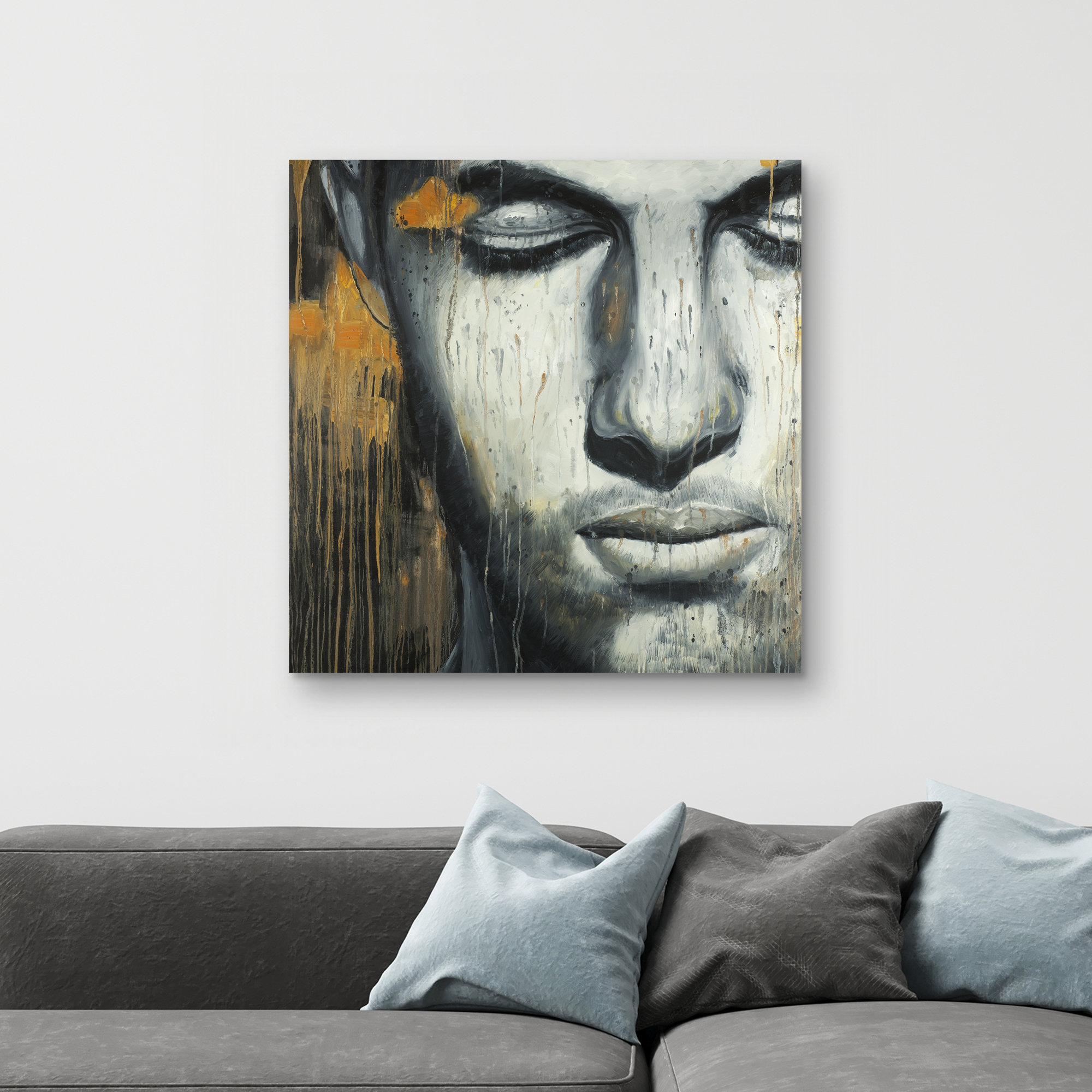 Begin Edition International Inc. Abstract man face - 32"x32" art on ...