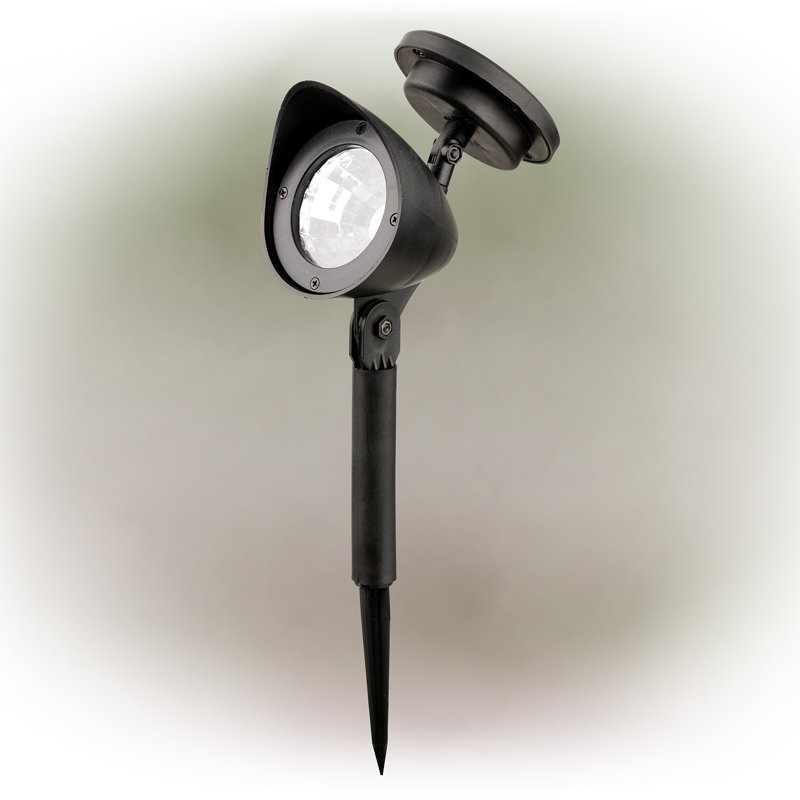 Alpine Black Solar Powered Integrated LED Spot Light Pack | Wayfair
