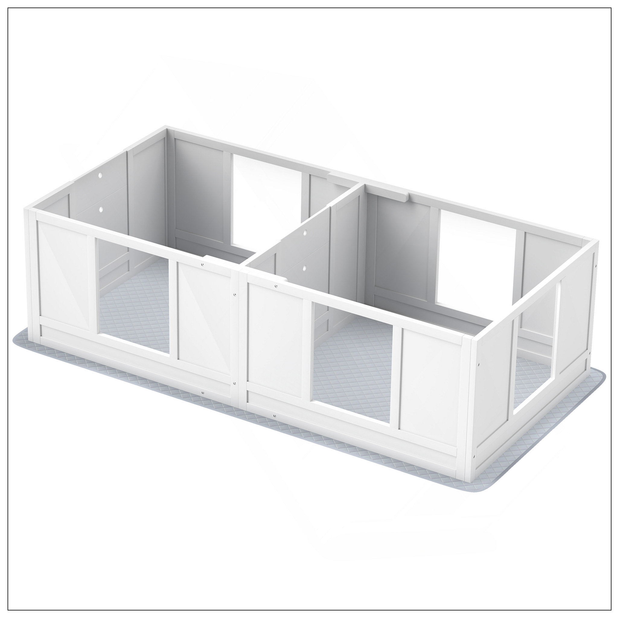 REDmintss Whelping Box For Dogs With Waterproof Pad, Clear Panels ...
