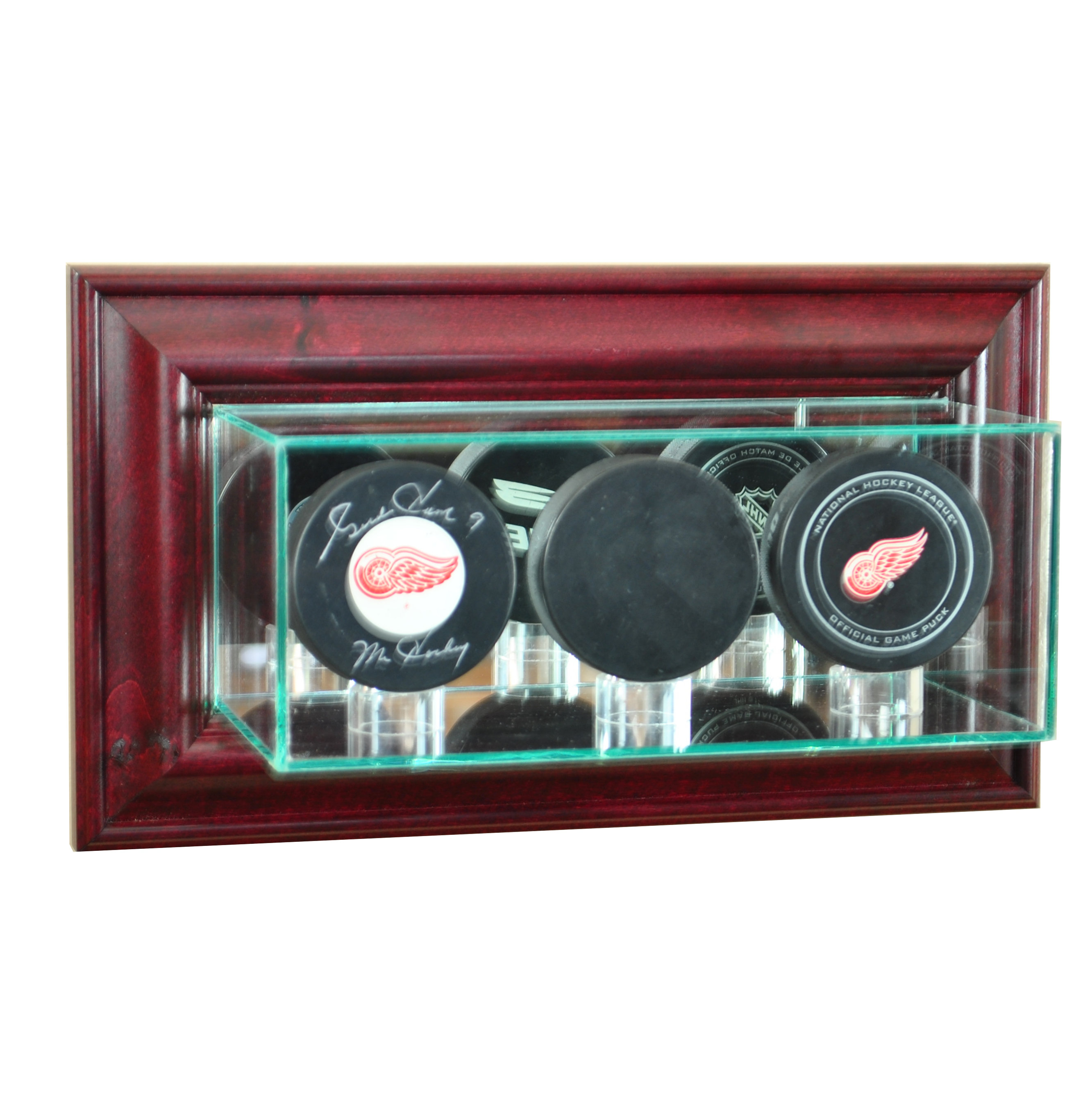 Perfect Cases and Frames Wall Mounted Triple Puck Display Case | Wayfair