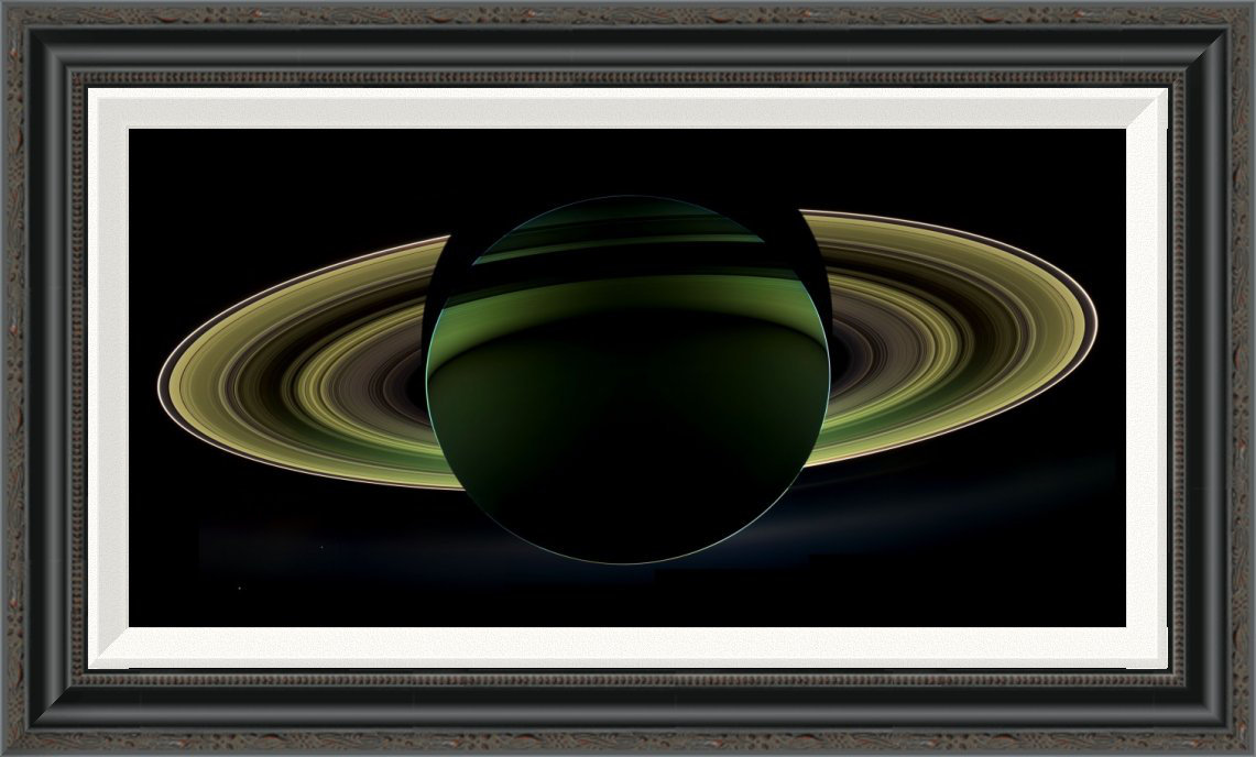 Global Gallery 'The dark side of Saturn viewed from Cassini, December ...