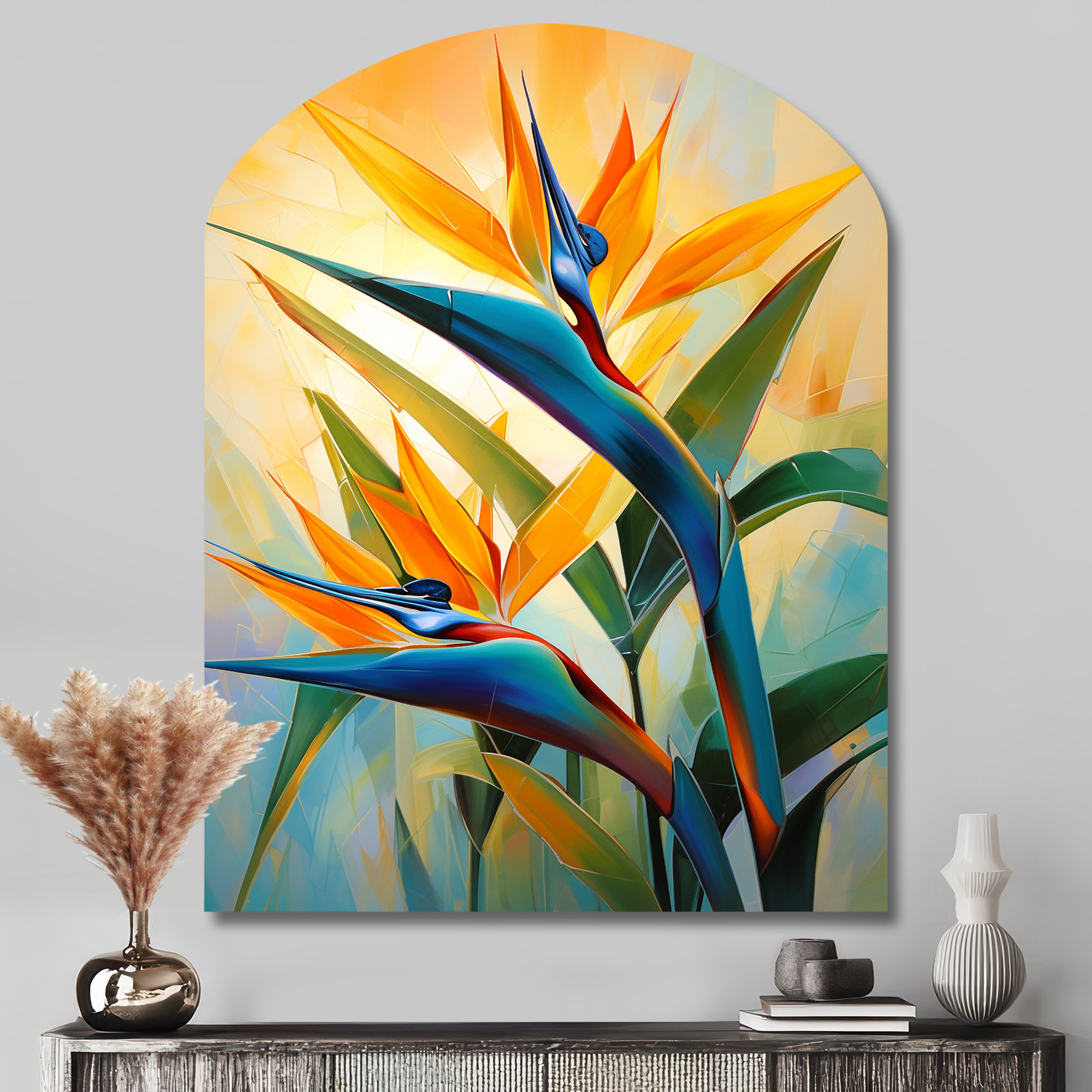 Bay Isle Home™ Paradises Profile Flower II - Irregular Shape Birds Of ...