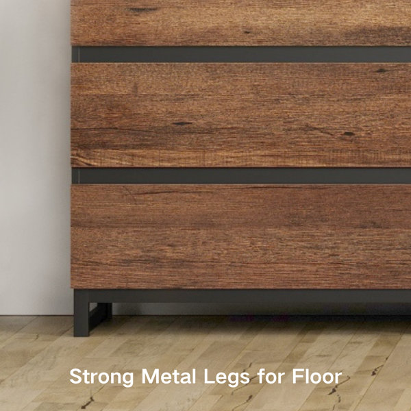 Latitude Run® Modern Wooden Dresser For Bedroom Or Living Room, Closet ...