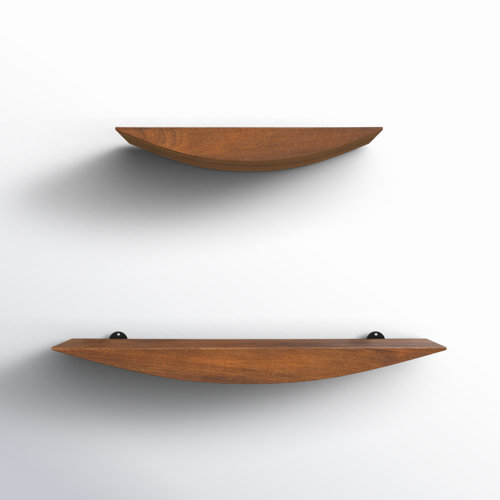 AllModern Oiva 2 Piece Mango Floating Shelf & Reviews | Wayfair