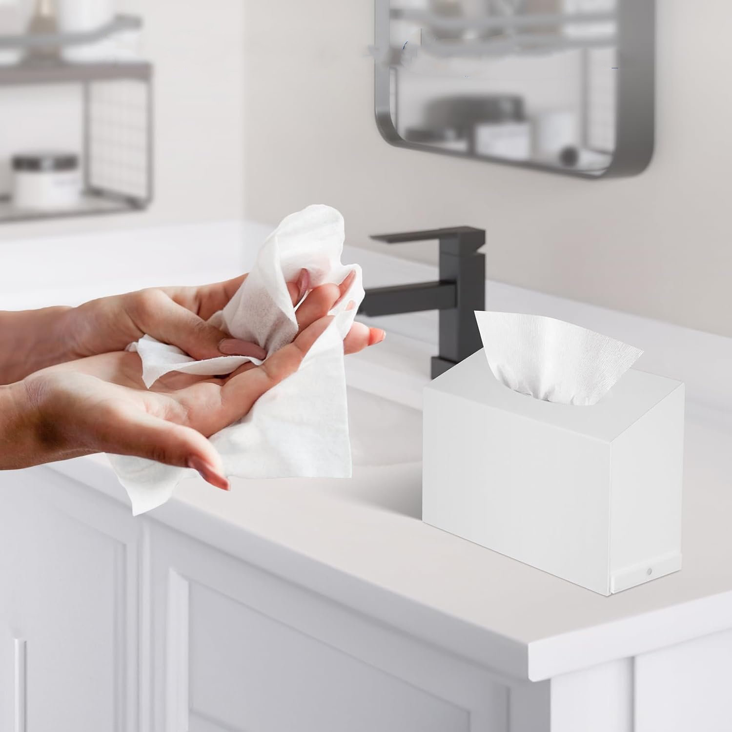 Latitude Run® Acrylic Hand Towel Box Cover | Wayfair