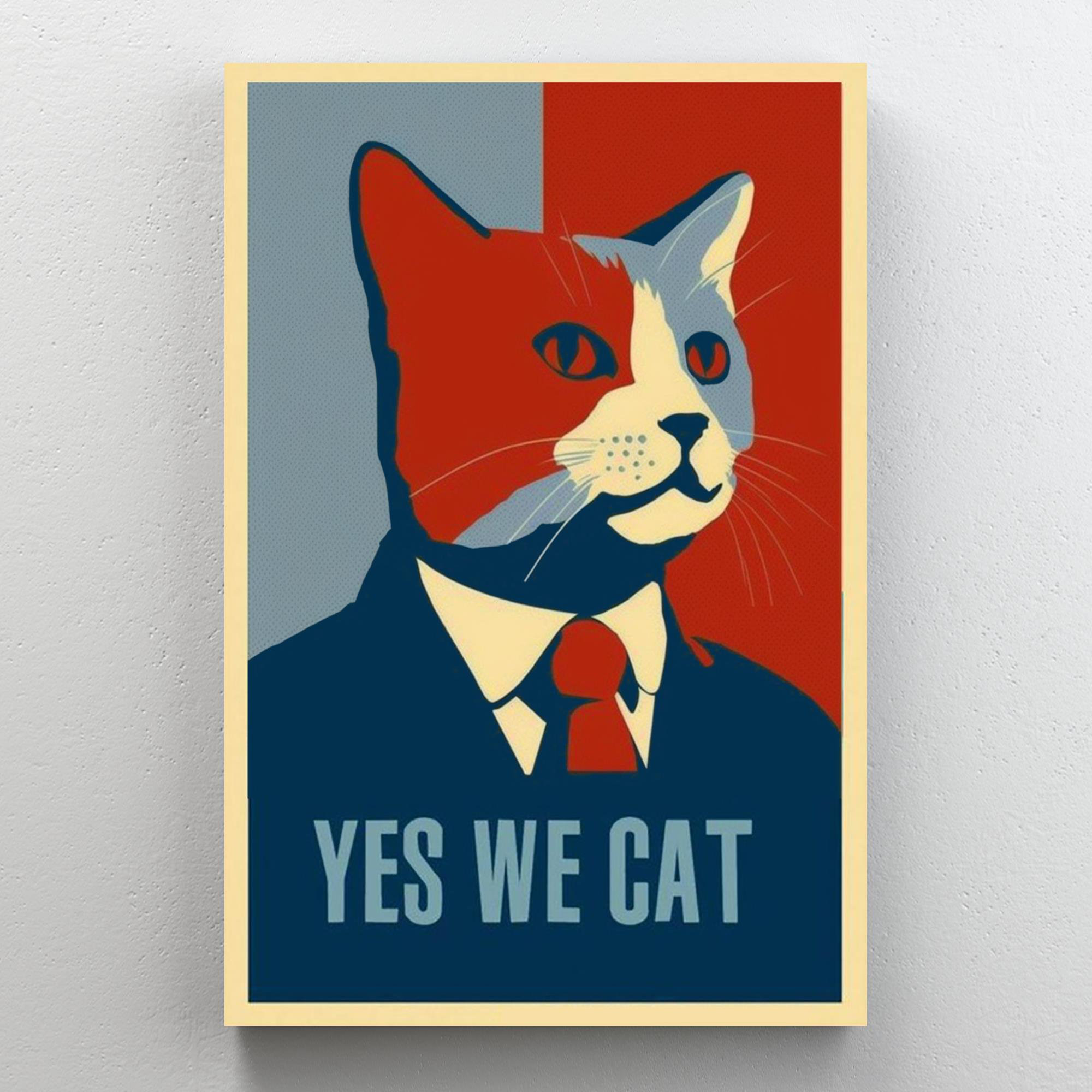 Trinx Yes We Cat On Canvas Graphic Art | Wayfair