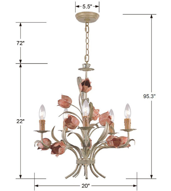 Laurel Foundry Modern Farmhouse Malaki Dimmable Classic / Traditional ...