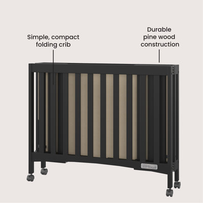 Child Craft London Mini Portable Crib With Mattress & Reviews | Wayfair