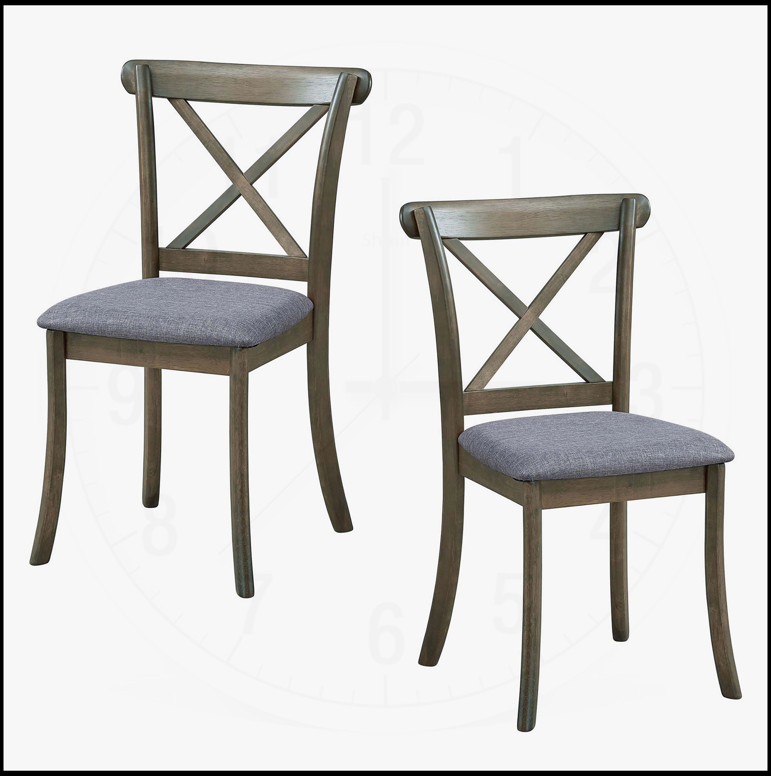 August Grove Wooden X Back Dining Chairs Set of 2 - Wayfair Canada