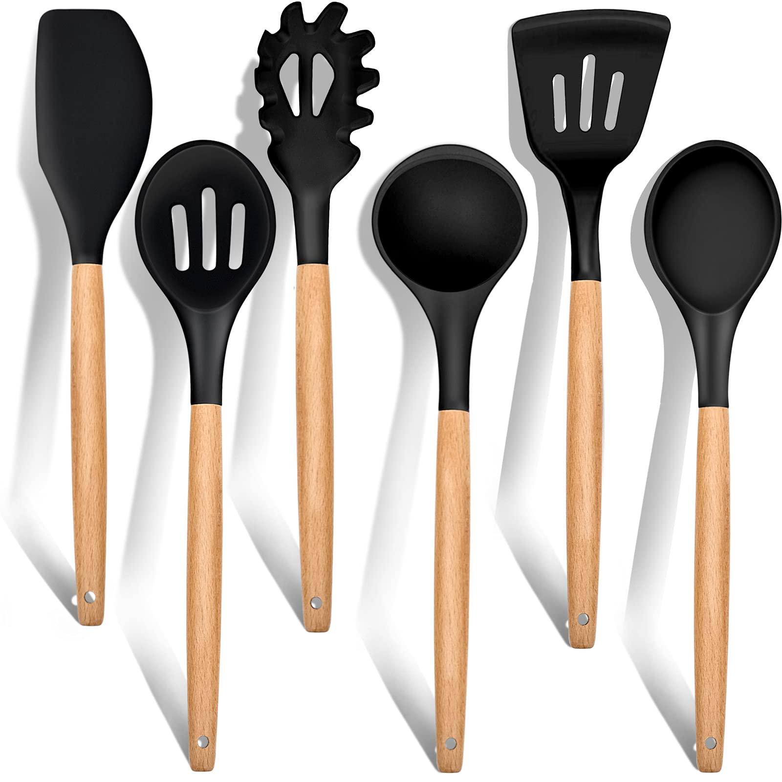 Fish hunter 6 -Piece Silicone Assorted Kitchen Utensil Set | Wayfair