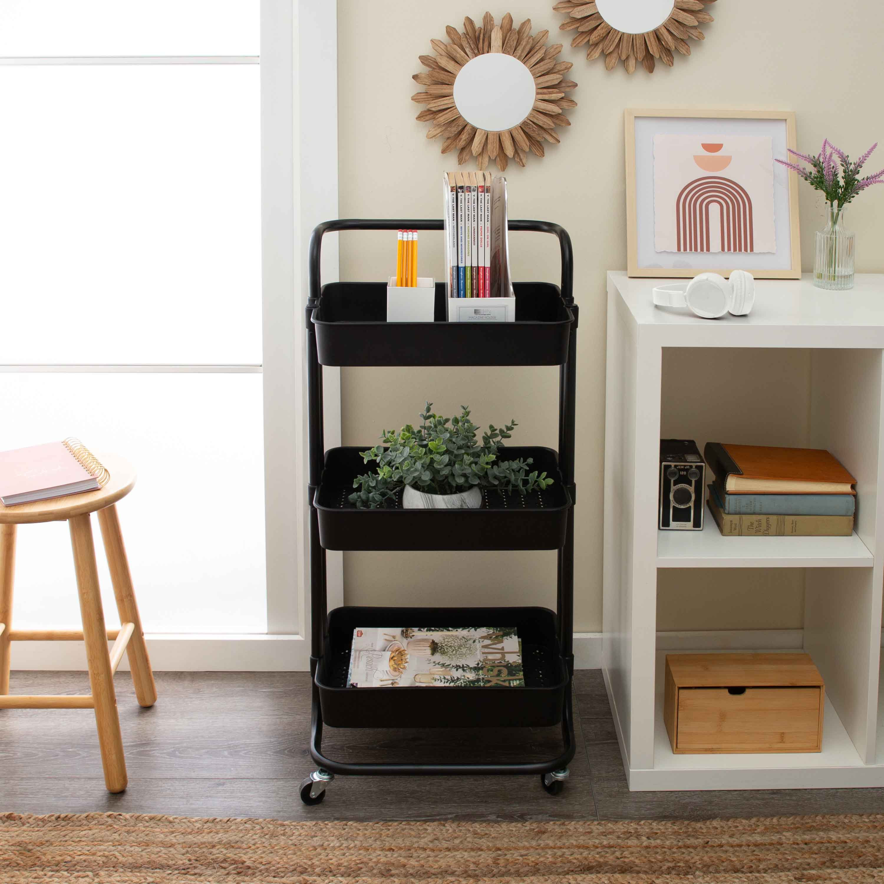 Organize It All 3 Tier Rolling Basket Cart - Wayfair Canada